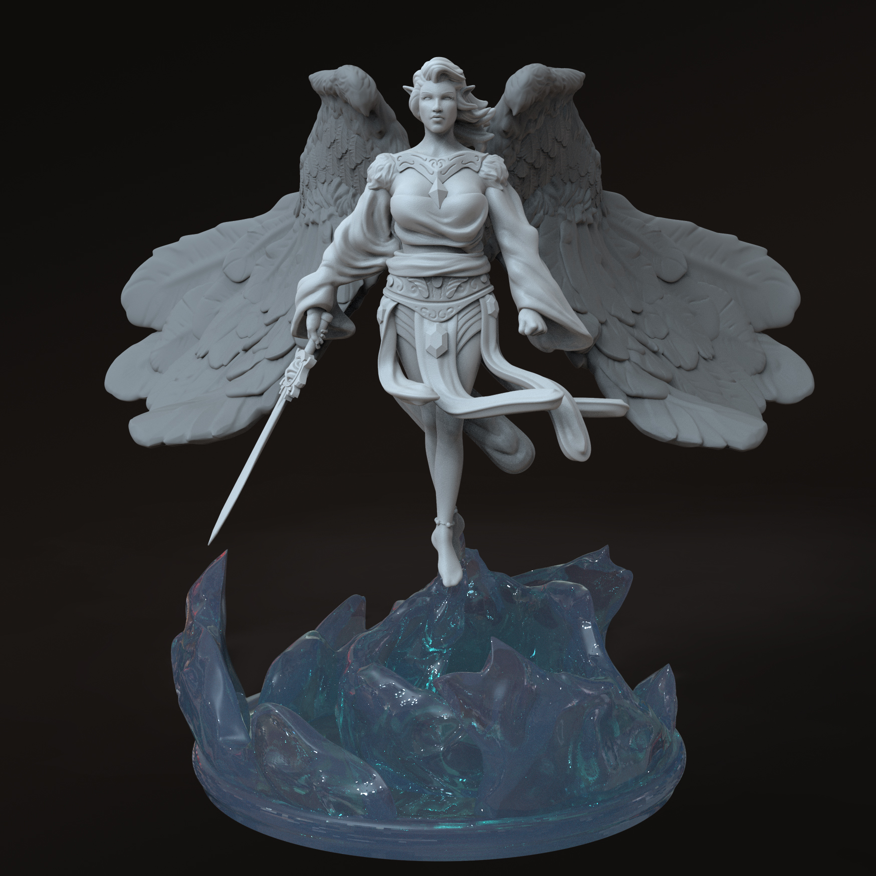 Télécharger fichier STL Elfe ailé • Objet imprimable en 3D ・ Cults