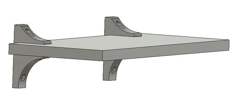 Free STL file Light shelf support 15mm・3D print object to download・Cults