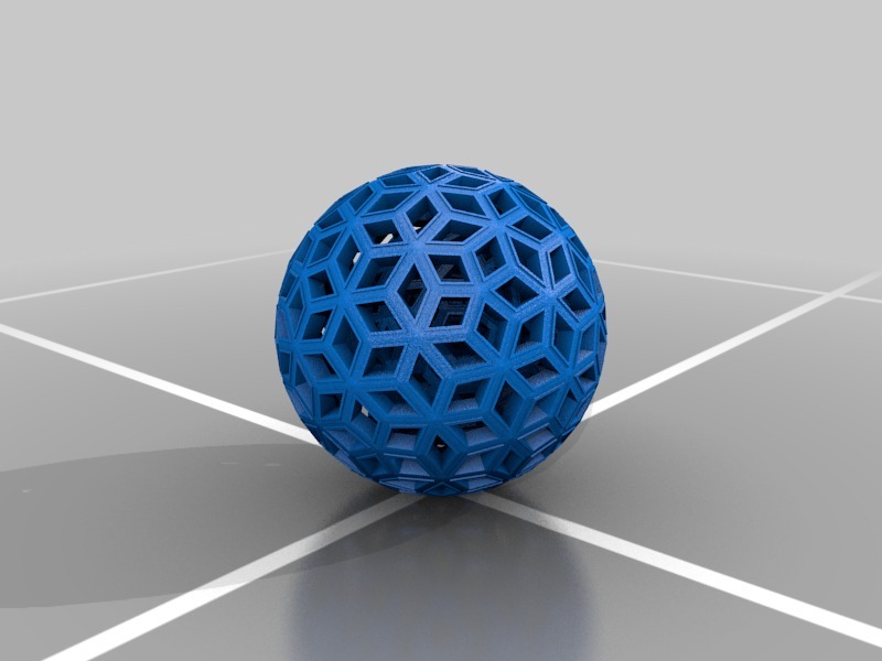 Free 3D file Hexagonal sphere・3D printing design to download・Cults