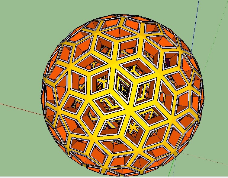 Fichier 3D gratuit Sphère hexagonale・Plan pour imprimante 3D à ...