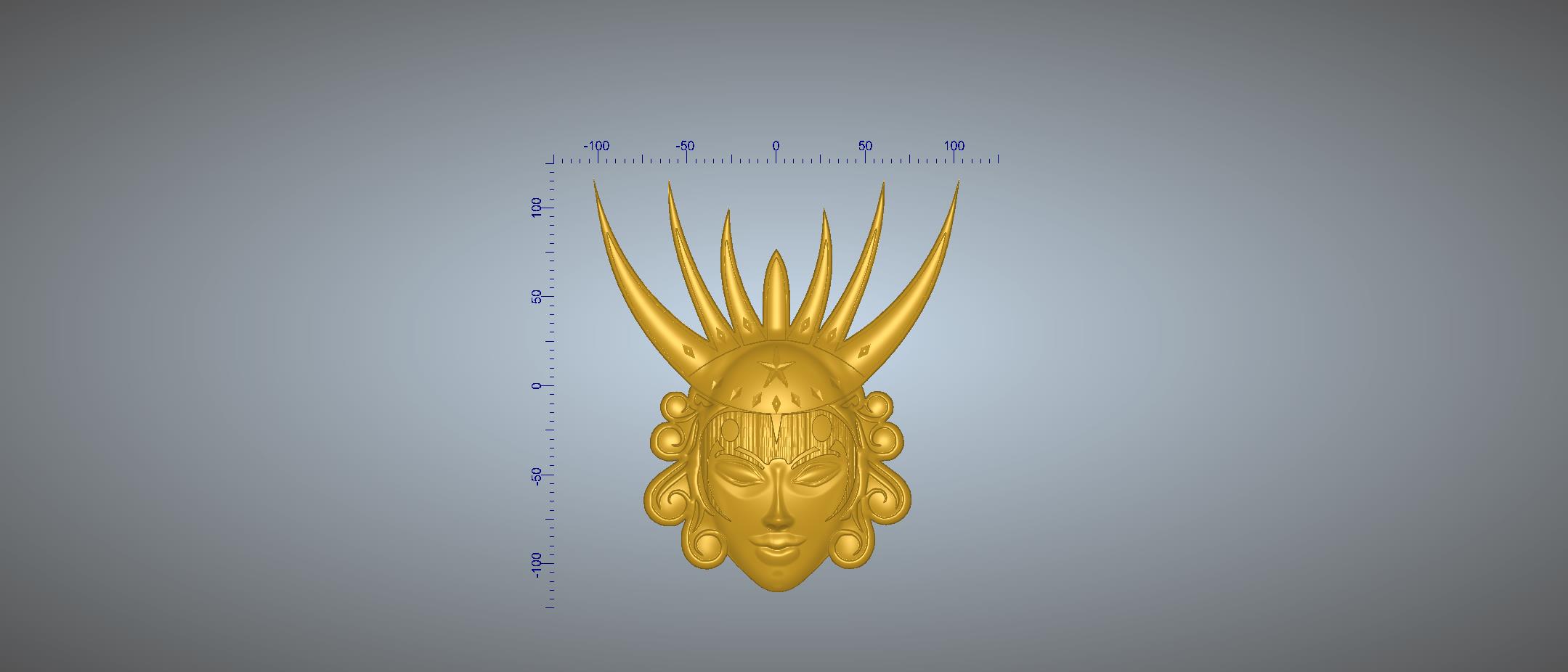 STL file Battle Queen Bas-relief original real 3D Relief Round Rope For ...