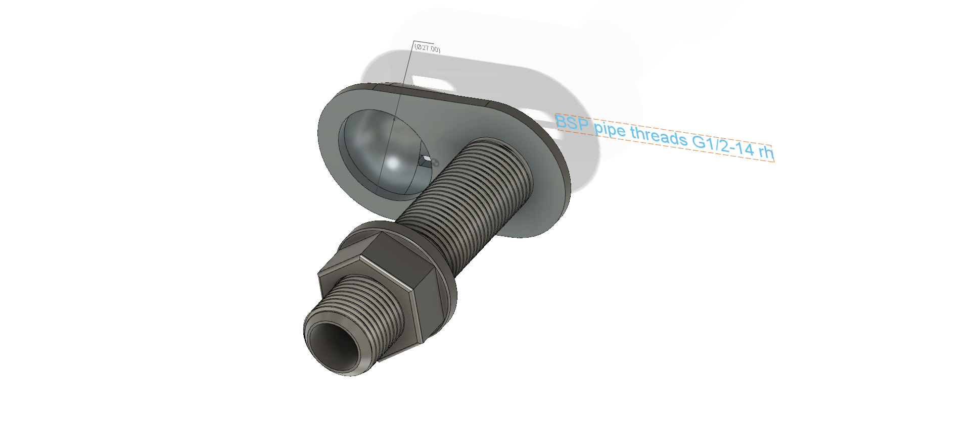 STL file Engine cooling intake d 1/2 inch Marine Boat Thru Hull 🛥️・3D ...