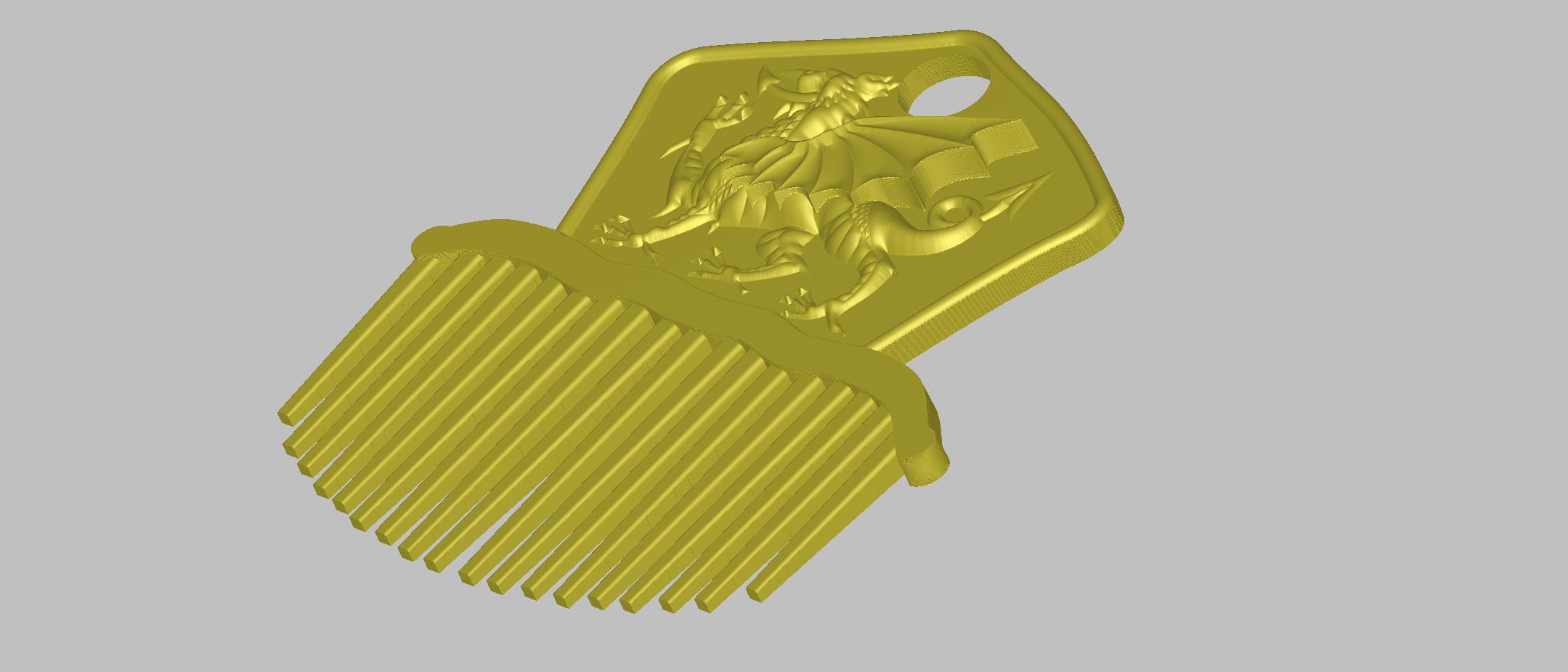 STL file FRENCH PLEAT HAIR COMB Historical Multi purpose Female Style ...