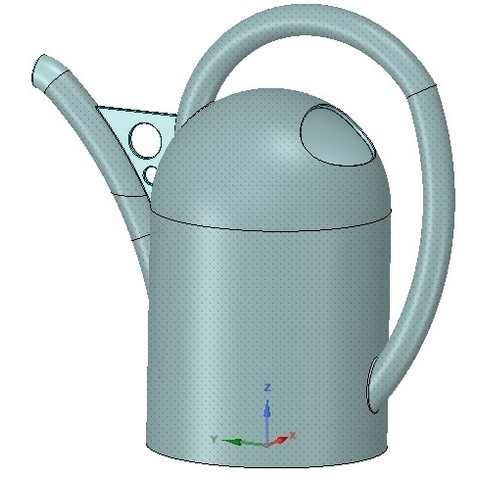 Download OBJ file handle watering can for flowers v01 3d-print and cnc ...