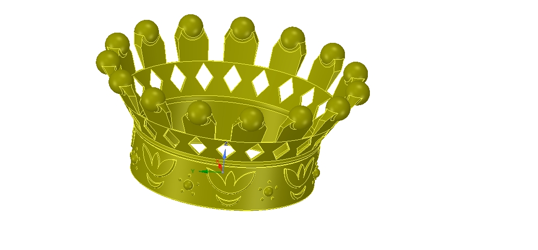 OBJ file emperor crown of 3d printer for 3d-print and cnc・3D print ...