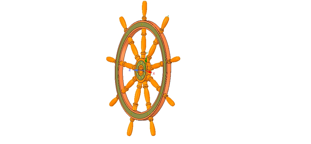 STL file Ships Steering Wheel v03 for 3d-print and cnc・3D printing idea ...