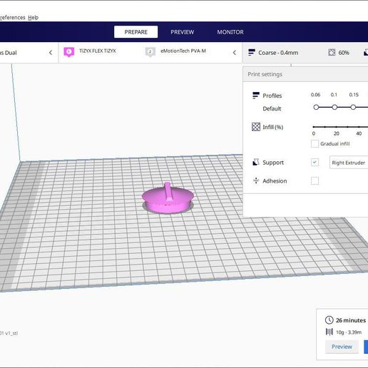 Download 3D printing models plug for draining the sink and bath water ...