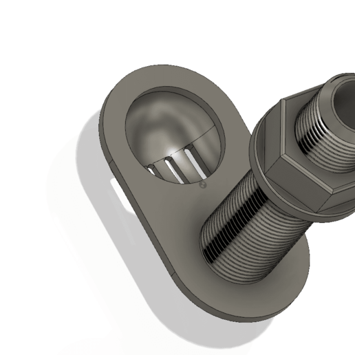 Download OBJ file Engine cooling intake d 1/2 inch Marine Boat Thru ...