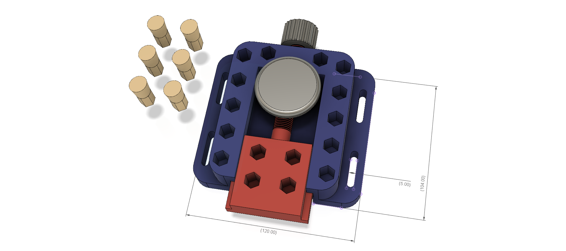 Fichier STL support pour la réparation et l'ajustement de l'étau d'une ...