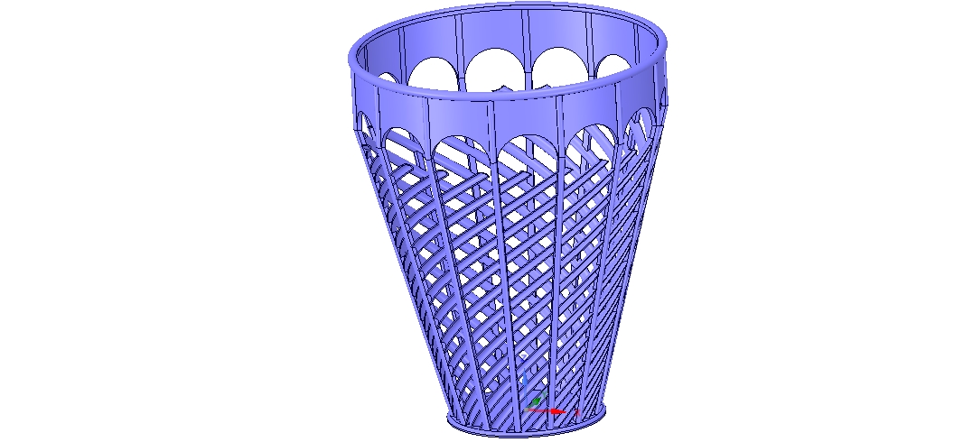 STL file basket vase wallet for paper or flower v07 for 3d-print or cnc ...