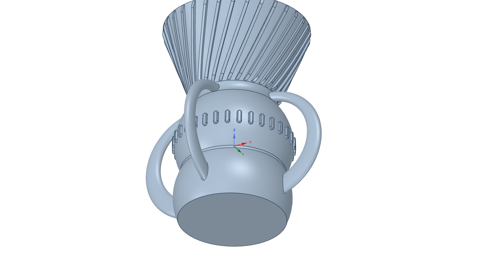 Download OBJ file industrial style vase cup vessel v43 for 3d-print or ...