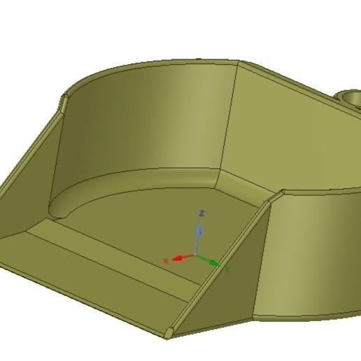 Download OBJ file dustpan with 2 handle dust scoop 3d-print and cnc ...