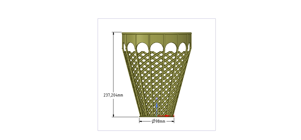 STL file basket vase wallet for paper or flower v07 for 3d-print or cnc ...