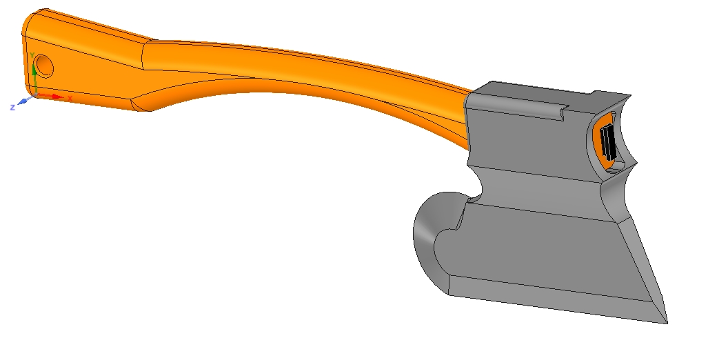 STL file model of battle axe gun 3D print and cnc 🪓・3D printing model ...