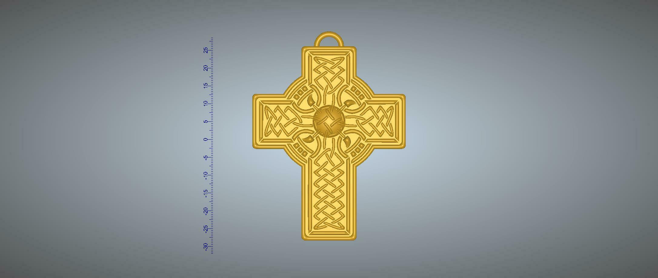 STL file celtic magic protective cross necessary accessory Gift Jewelry ...