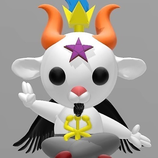 Download STL file Little (Chibi) Baphomet figurine • 3D printer ...