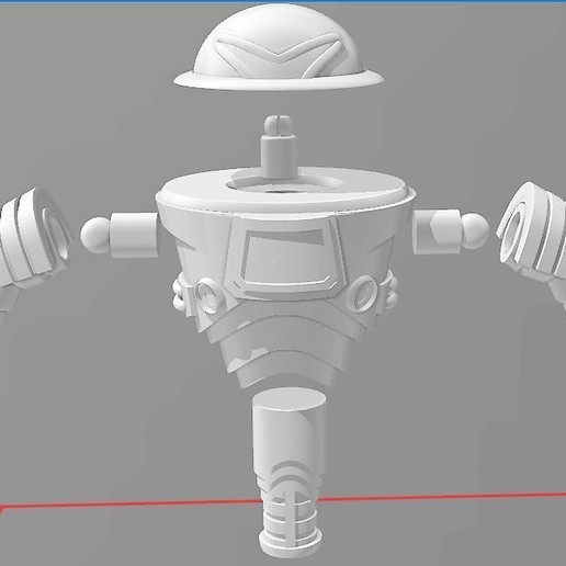 Download 3D printing designs MOTU Skeletor Hover Robot V1 ・ Cults