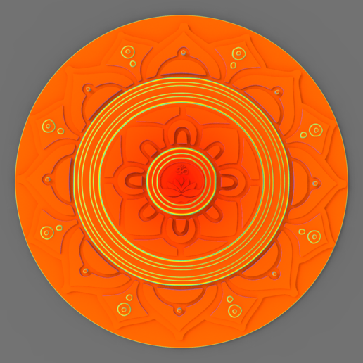 Download free STL file Mandala_1 • 3D print template ・ Cults
