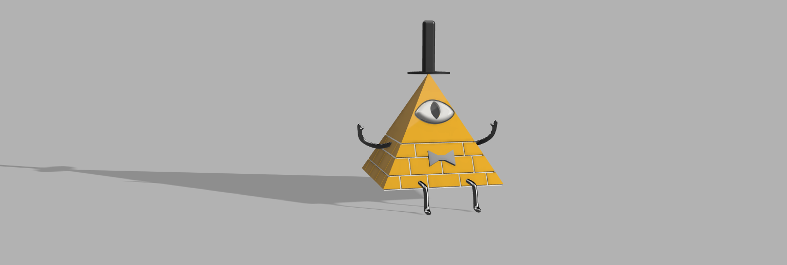 STL file Bill cipher by gravity falls 3D (In Parts)・3D printable model ...