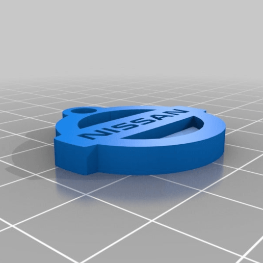 Download free 3D printer designs Nissan Logo Keychain ・ Cults