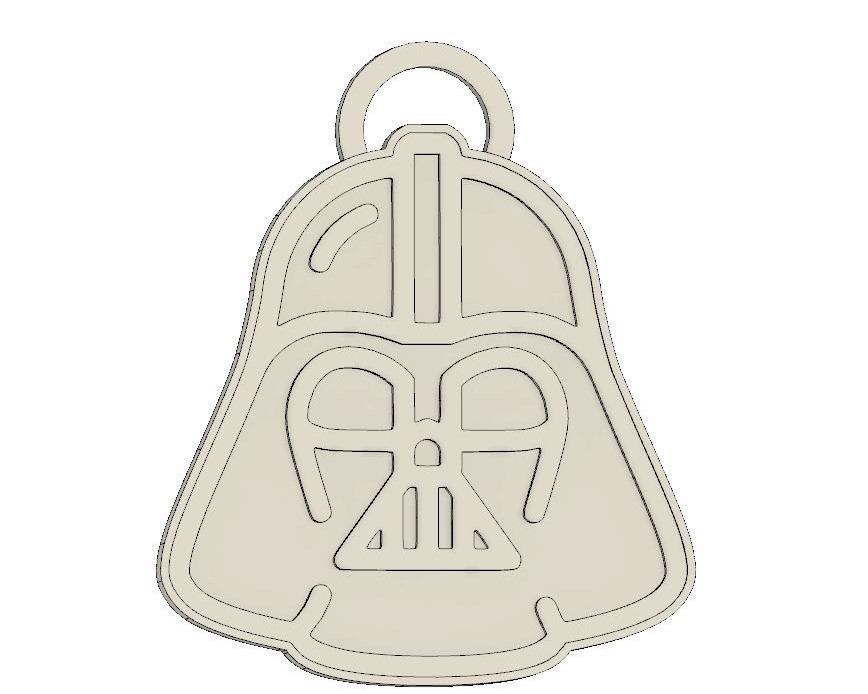 STL file DARTH VADER STAR WARS KEYCHAIN・3D printer design to download・Cults