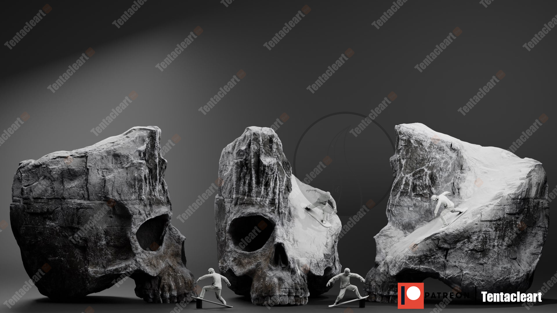 3D file Skull snow (serie3)・3D printable model to download・Cults