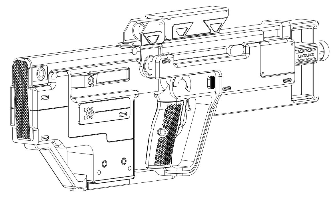 3D file Major's Tavor SMG from "Ghost in the Shell"・3D printable design ...