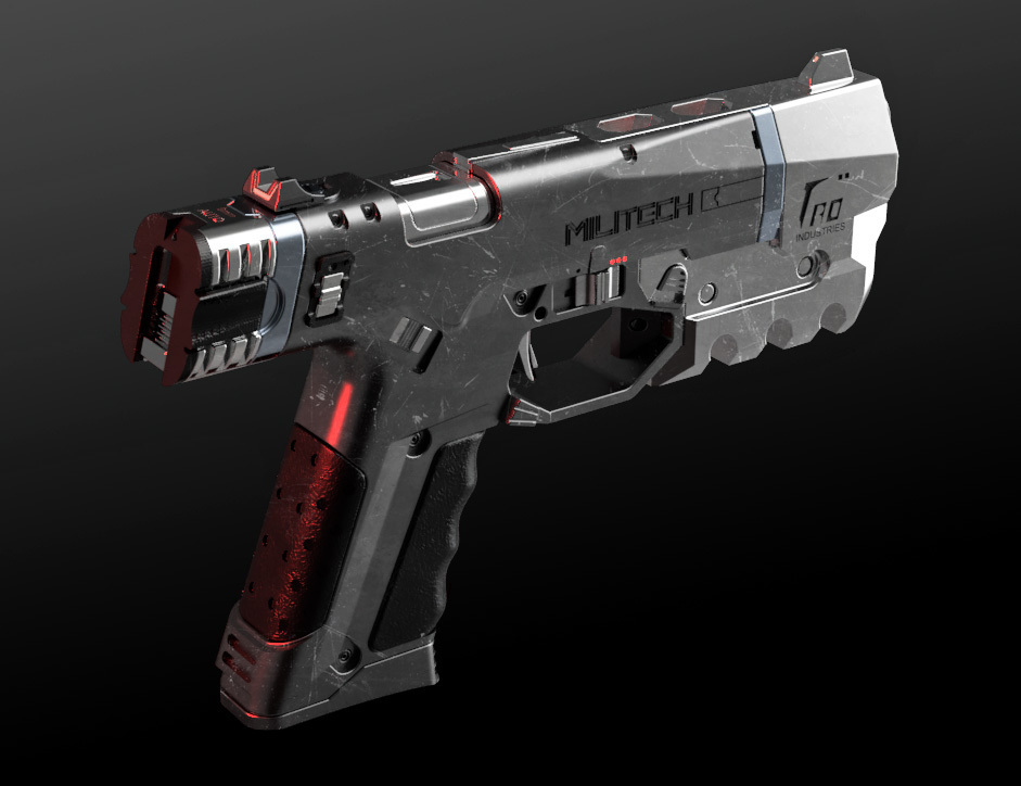 3D file Cyberpunk 2077 - Militech M-10AF Lexington 9mm 🔫・3D printer ...