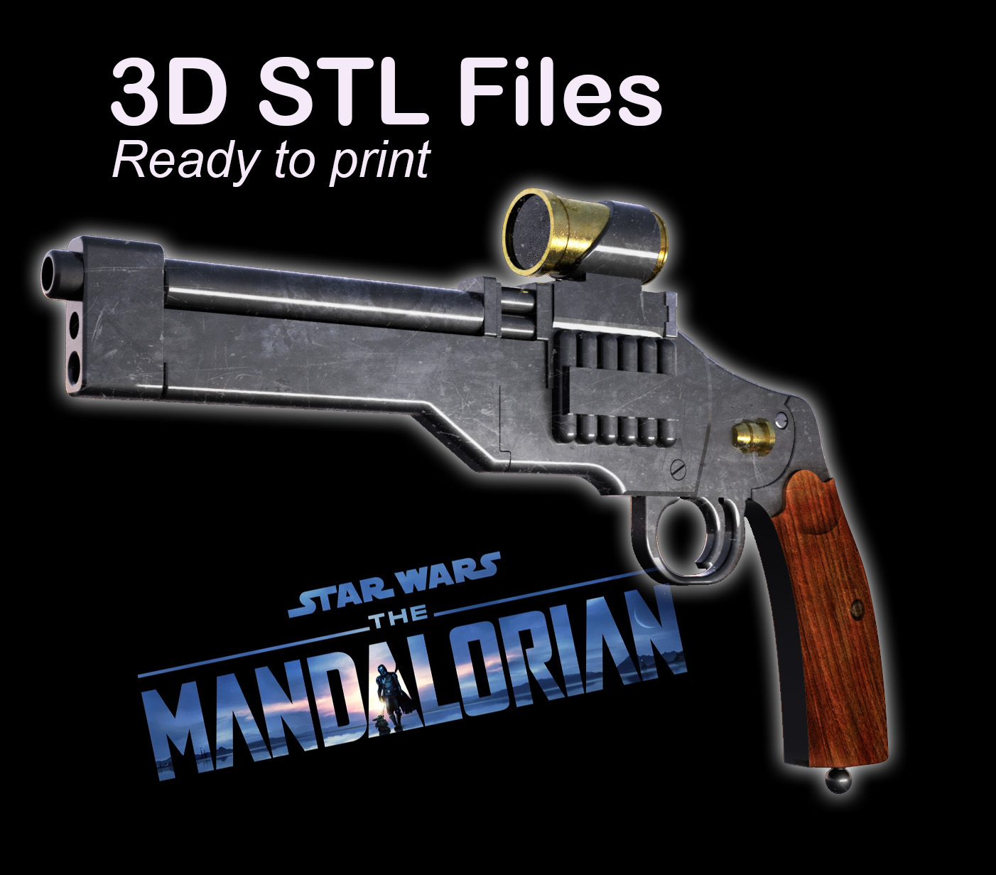 3D file Marshall's Gun from "The Mandalorian"・3D printable design to ...