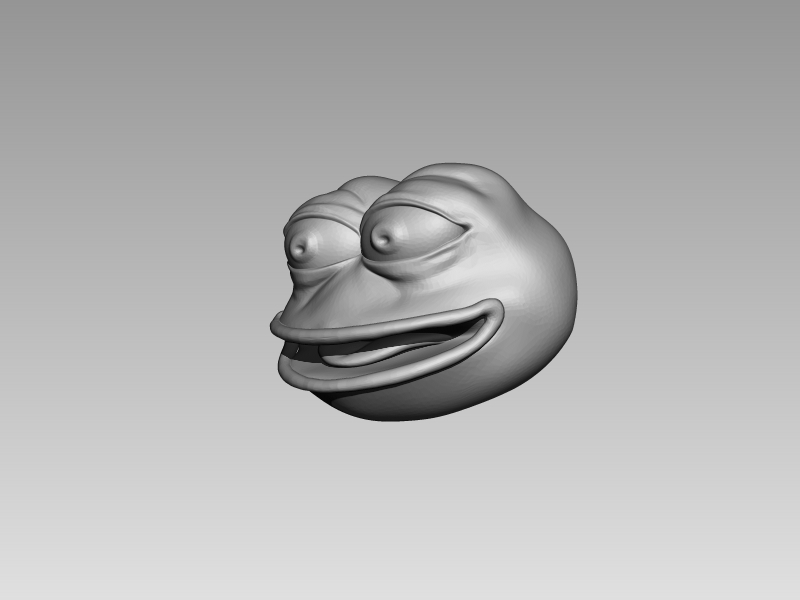 STL file pepe the frog keychain・3D printer design to download・Cults