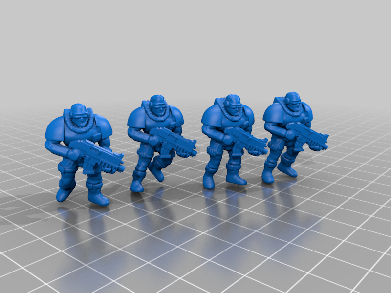 Free STL file Scout soldiers posed・3D printing design to download・Cults