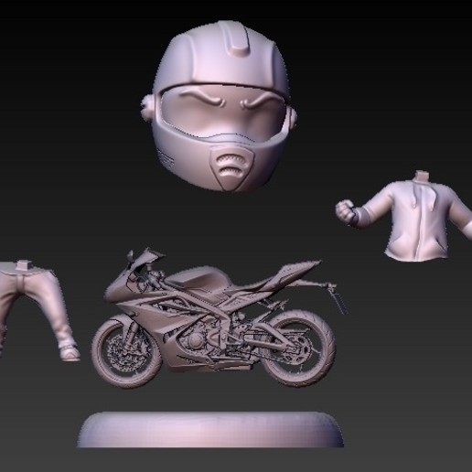 Download STL file biker moto gp • 3D printer template ・ Cults
