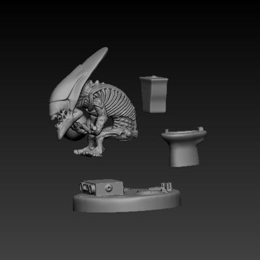 Download STL file alien in healthcare • 3D printer model ・ Cults