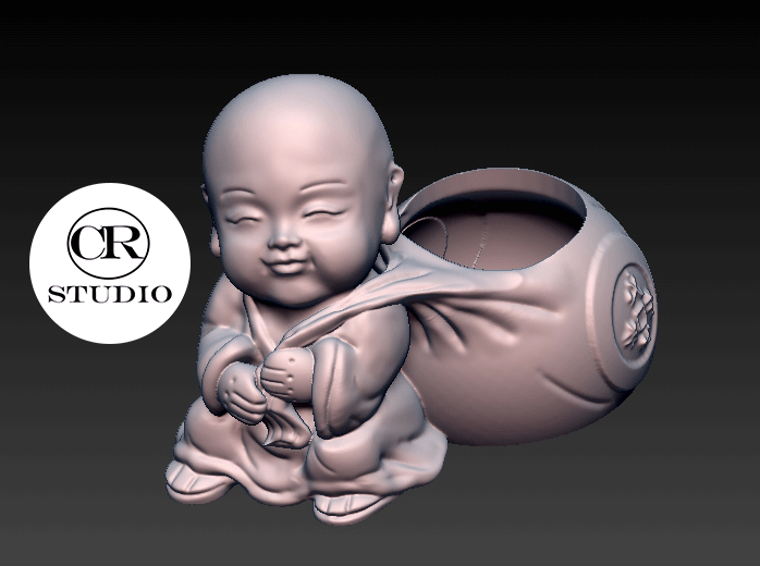 STL file matera baby buda 4・3D printer design to download・Cults