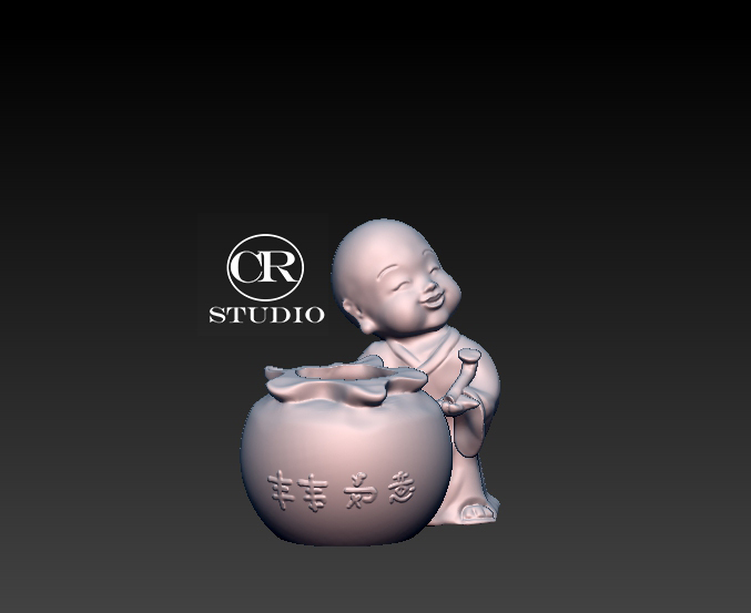 STL file baby buddha pot 12・3D printing template to download・Cults