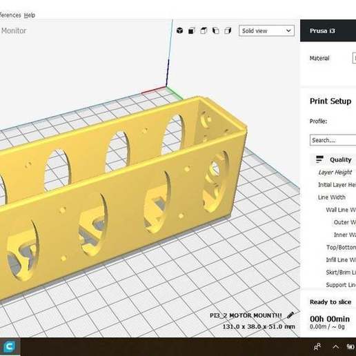 Download free 3D printer files Motor mount for 2 geared motors for RC ...