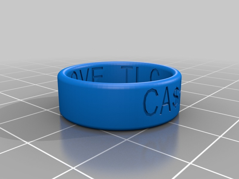 Free 3D file CA$H - TLC Ring・3D printer design to download・Cults