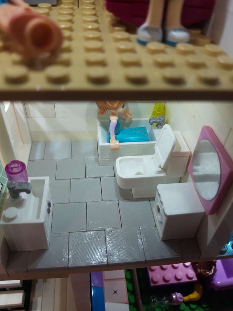 Free 3D file LEGO BATHROOM 👽・3D printer model to download・Cults