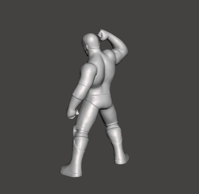 STL file FIGURE VINTAGE WCW THE ROCK WRESTLING FIGURE OSFTM WRESTLER ...