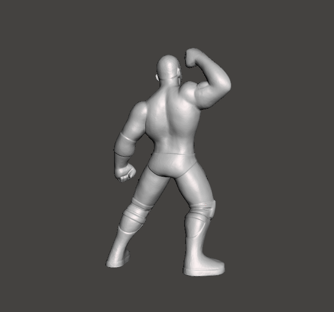 STL file FIGURE VINTAGE WCW THE ROCK WRESTLING FIGURE OSFTM WRESTLER ...