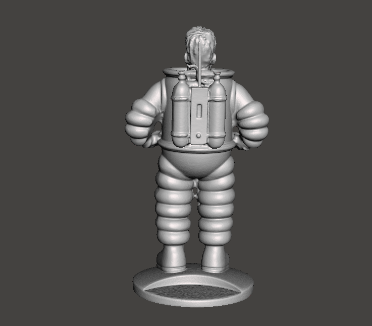 STL file haddok with lunar diving suit on the sea ice landing on the ...