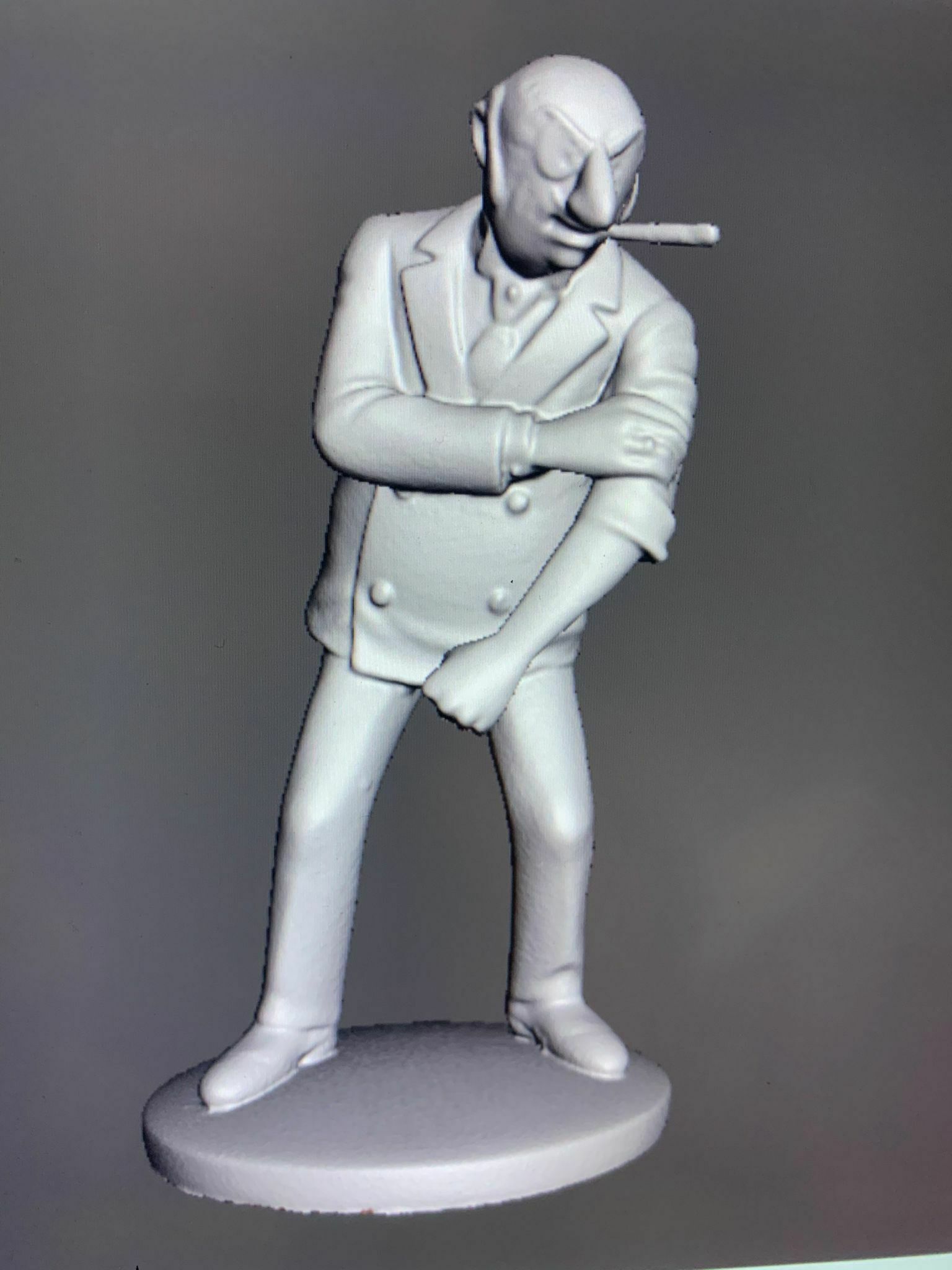 Fichier STL tintin rastapopoulos montre son tatouage de lotus bleu .stl ...