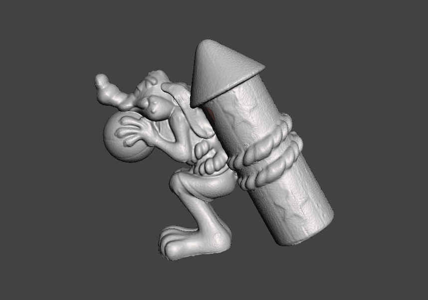 STL file space jam the coyote with missile・3D printing design to ...