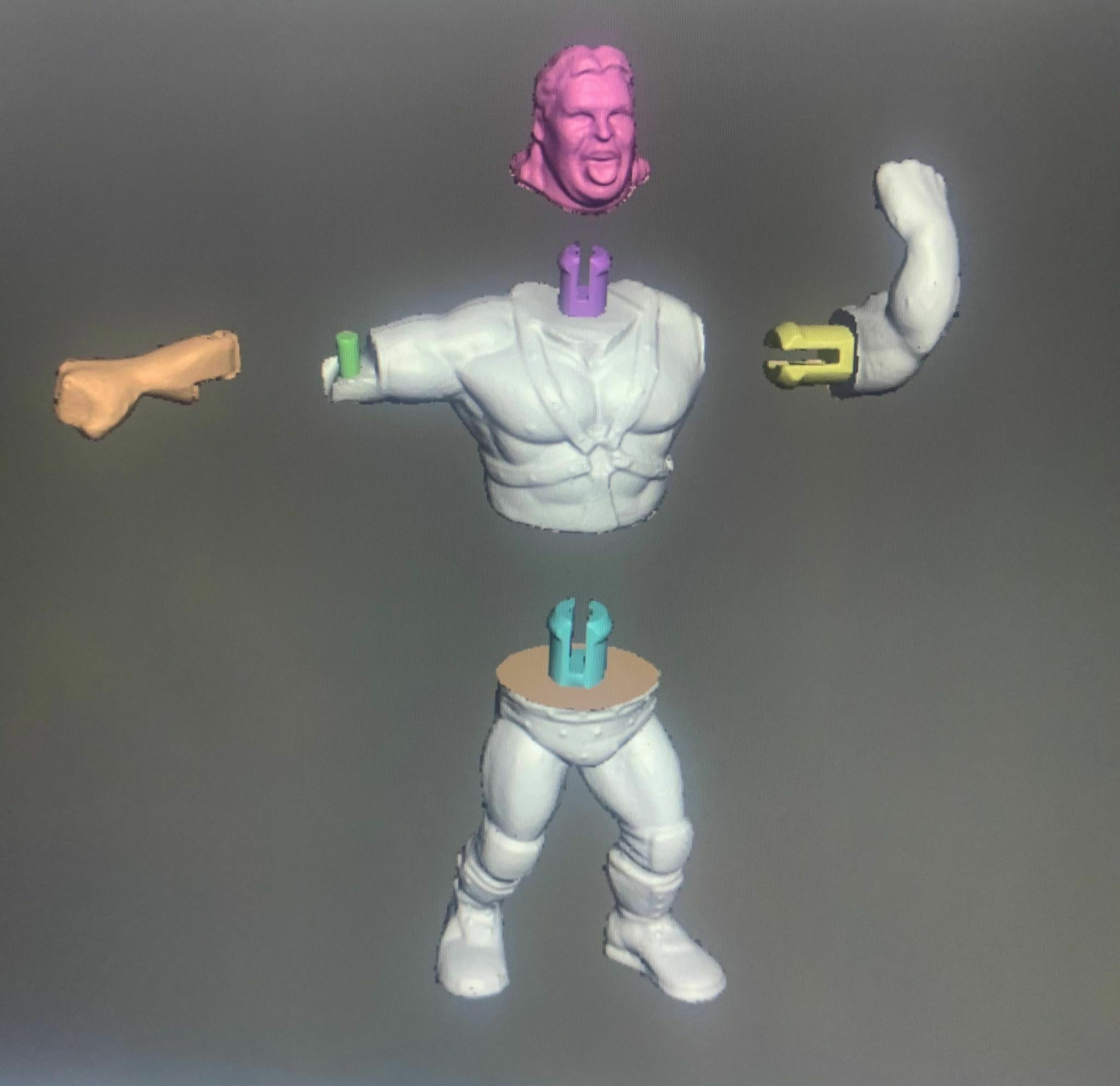 STL file wwf crush demolition wwf hasbro articulated series 2・3D ...