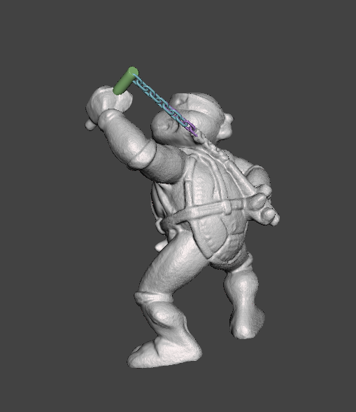 STL file MICHELANGELO TMNT 80S NINJA TURTLES VINTAGE .OBJ .STL・3D ...