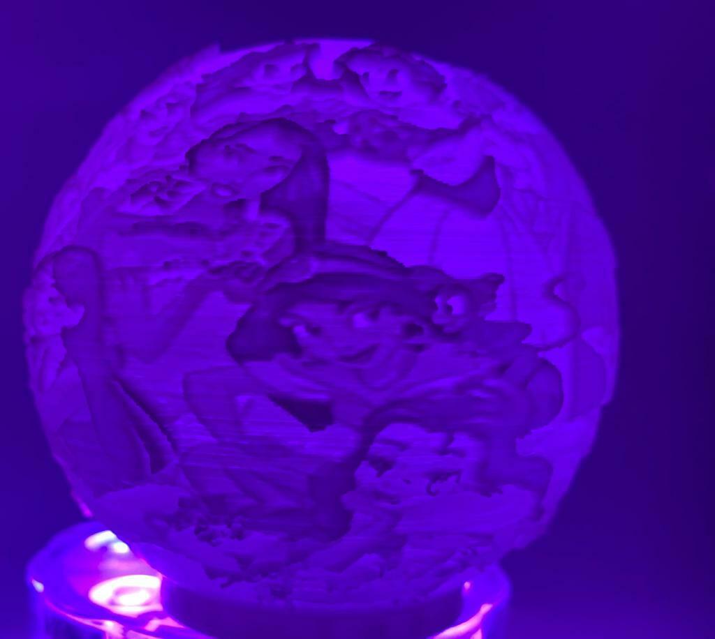 STL file DISNEY PRINCESSES NIGHT LIGHT LITHOPHANE・3D printer design to ...