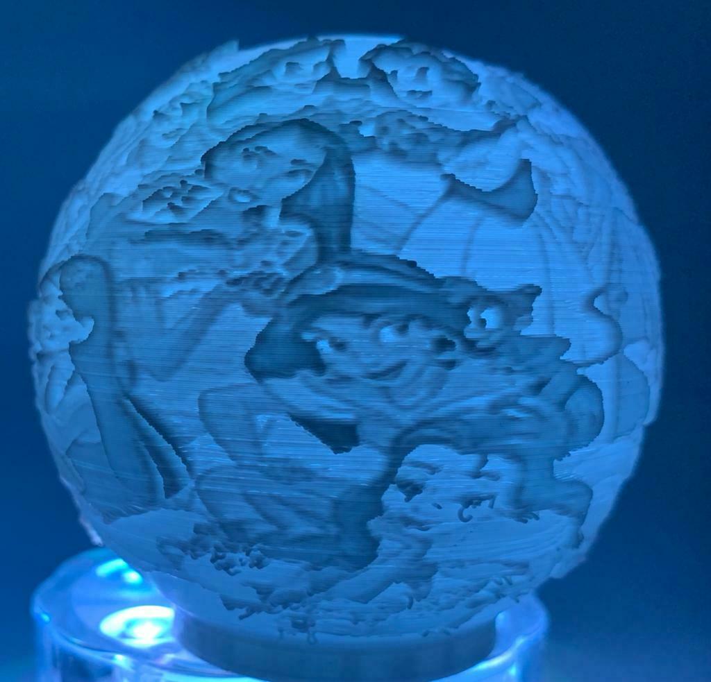 STL file DISNEY PRINCESSES NIGHT LIGHT LITHOPHANE・3D printer design to ...