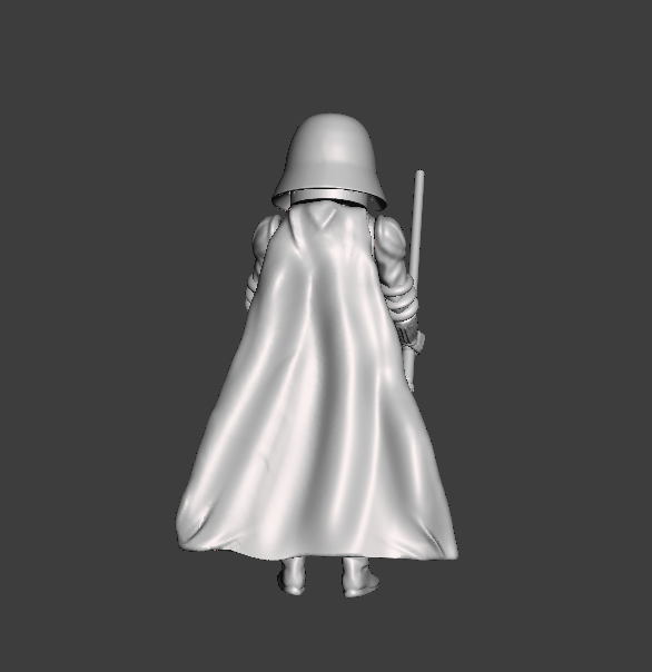 STL file spaceballs Dark Elmert 3.75 kenner style hinged .stl .obj ⭐・3D ...