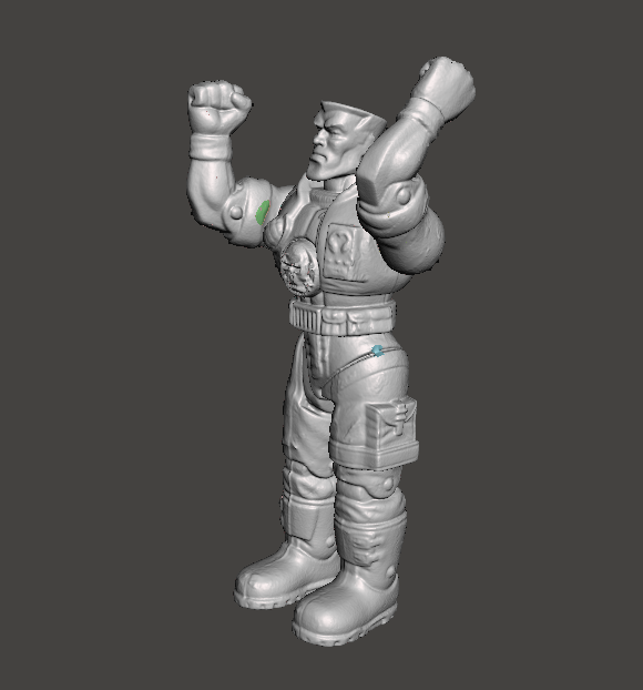 Archivo STL Muñeco Major Chip Hazard articulado Pequeños Guerreros .stl ...