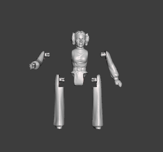 Archivo STL SPACEBALLS PRINCESS VESPA 3.75 ESTILO KENNER ARTICULADO ...